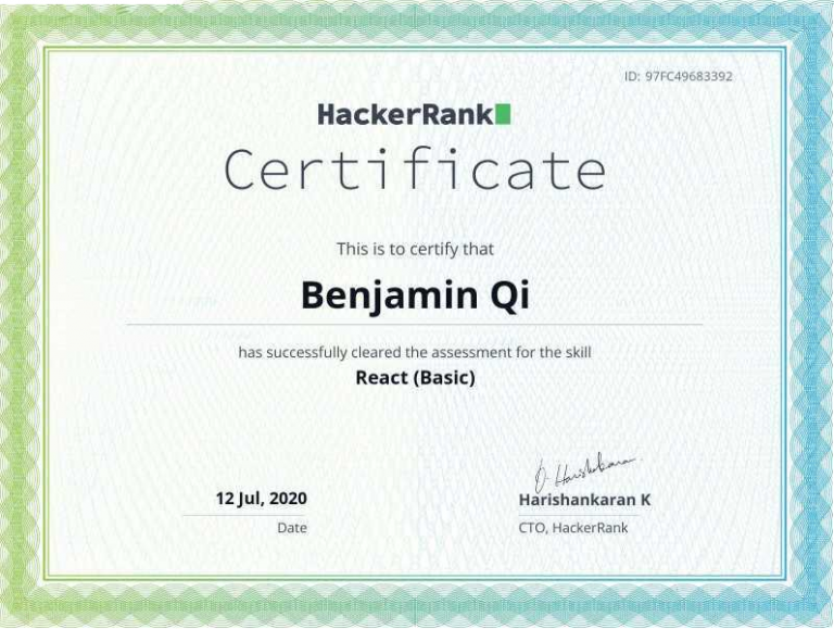 What is HackerRank React JS Test?