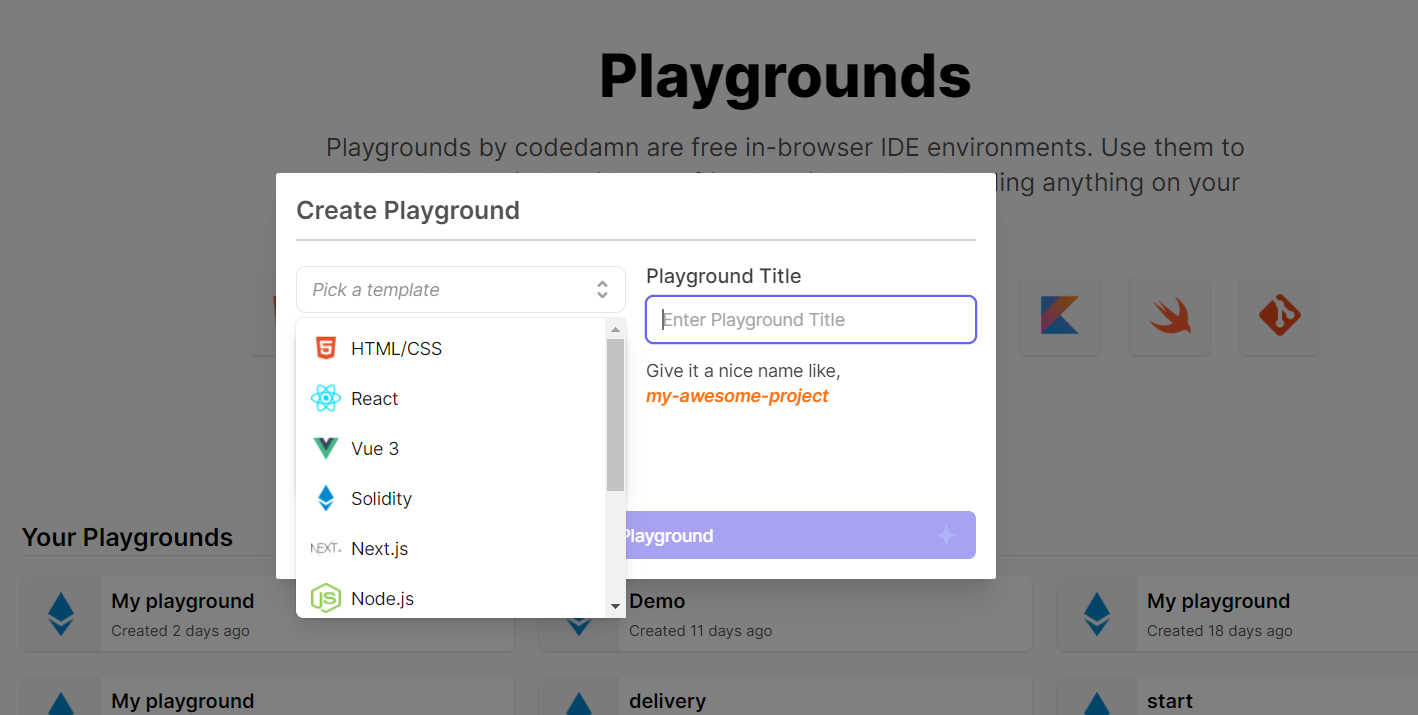 Codedamn solidity playground Codedamn solidity playground