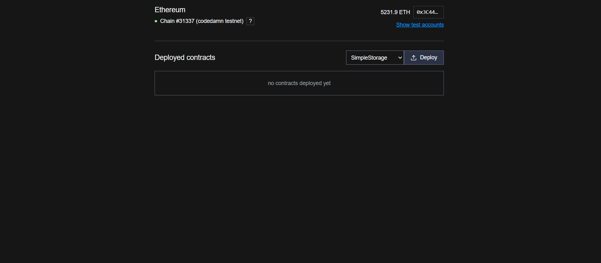 Codedamn solidity playground
