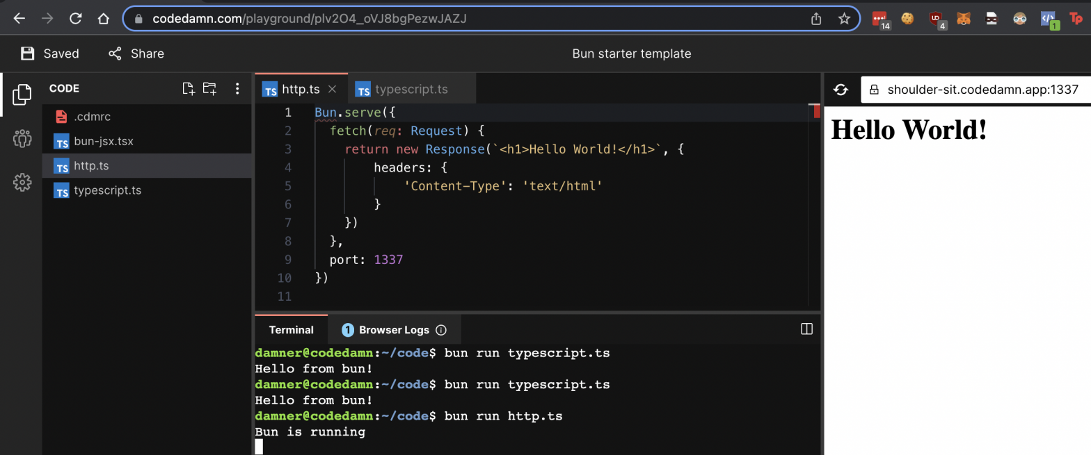 Bun Tutorial – Getting Started Guide With Examples
