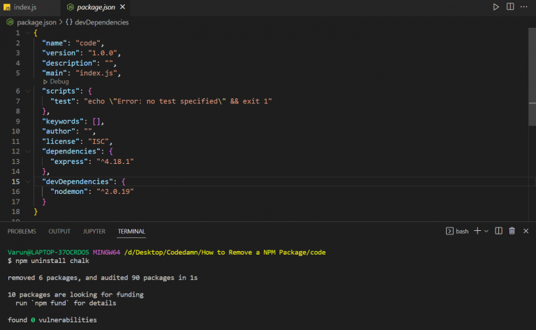 How to Remove an NPM Package: npm uninstall Guide