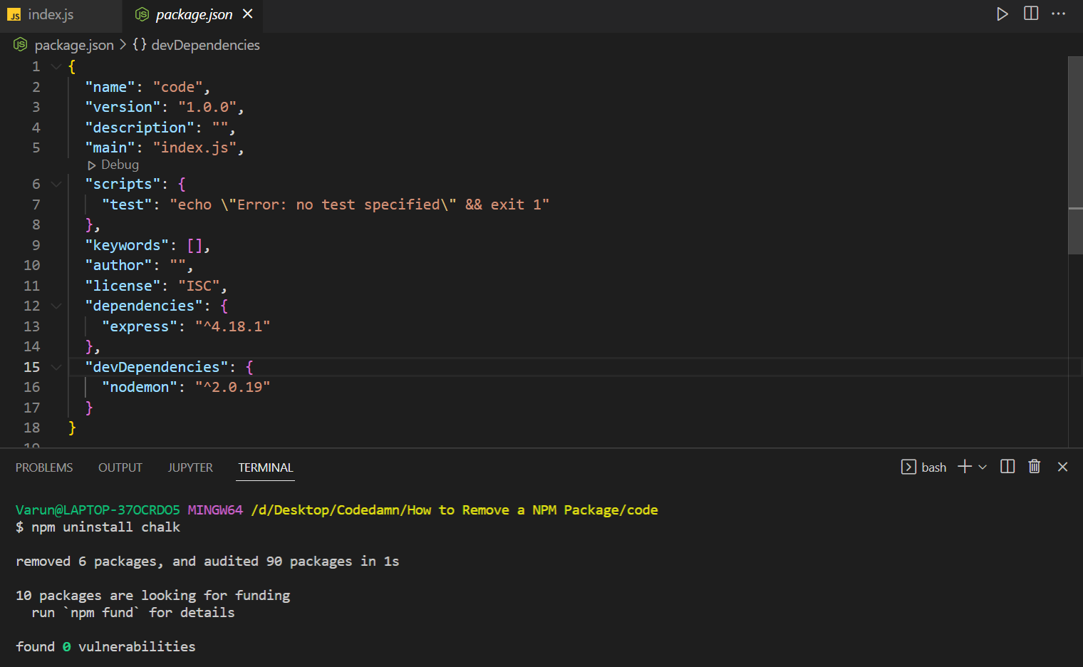How to Remove an NPM Package: npm uninstall Guide