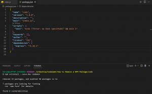 How to Remove an NPM Package: npm uninstall Guide