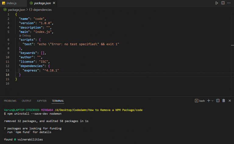 How to Remove an NPM Package: npm uninstall Guide