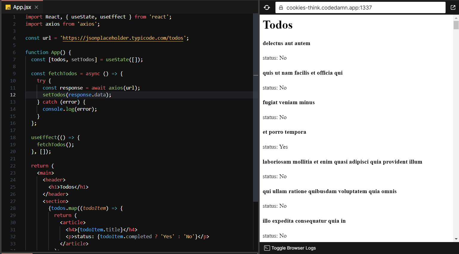 How to use fetch in React? Fetch data from APIs in React.js