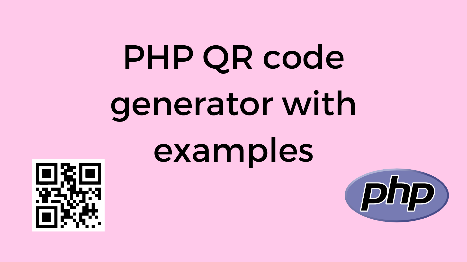 PHP QR Code Generator With Examples