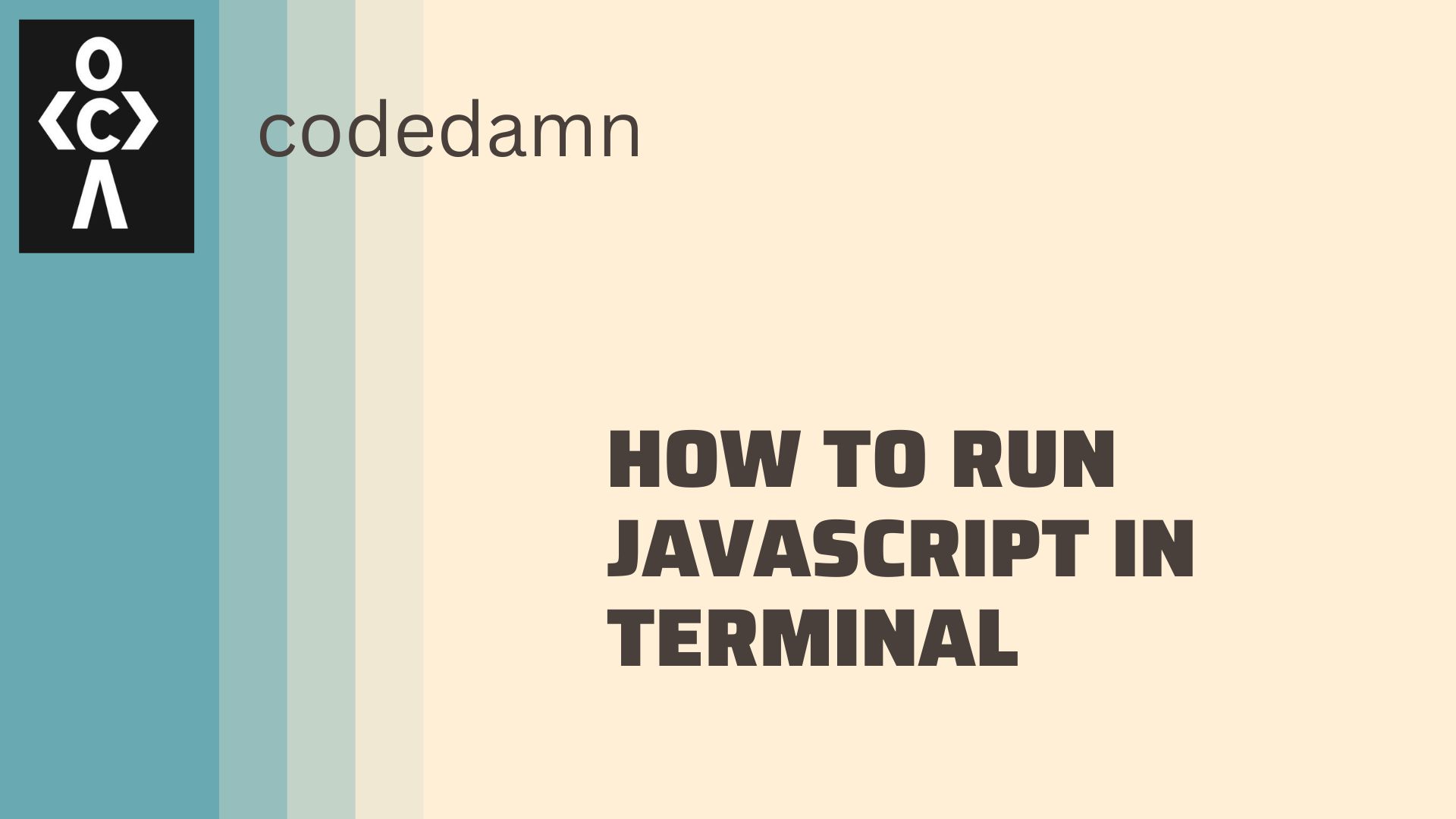 How To Run JavaScript In The Terminal 