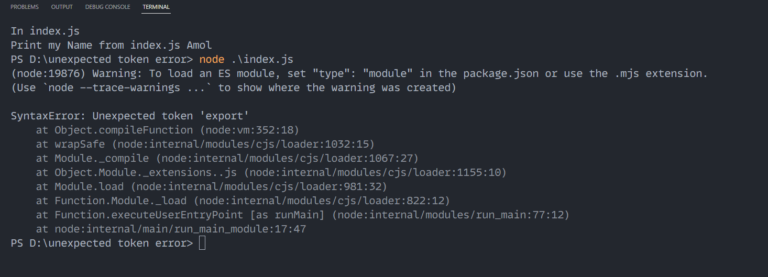 How to fix SyntaxError: Unexpected token ‘export’ in JavaScript?