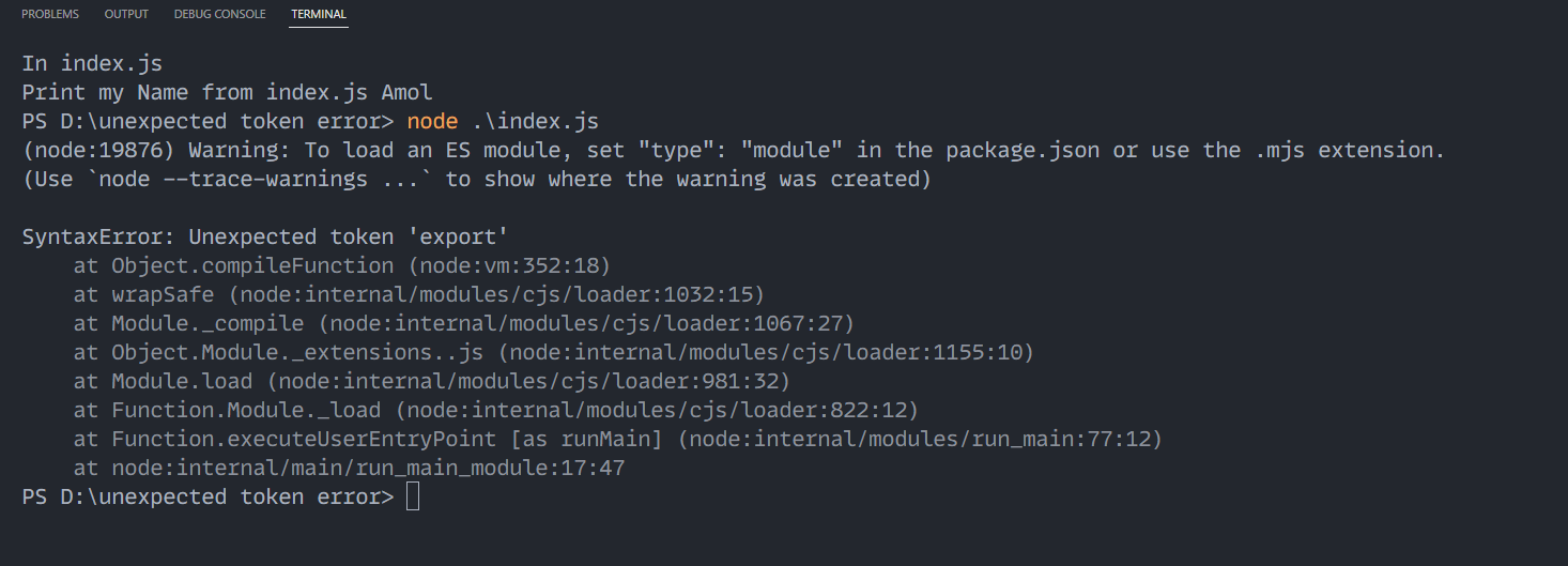 How to fix SyntaxError: Unexpected token ‘export’ in JavaScript?