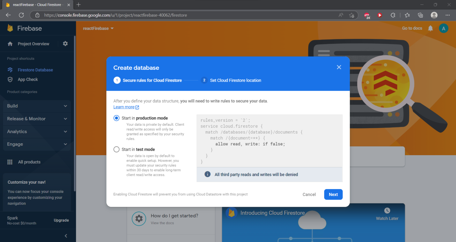React Firebase Complete Tutorial